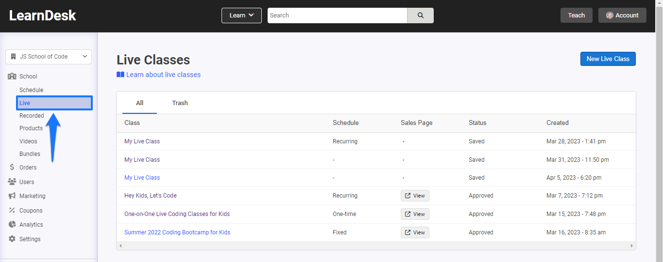 Overview – LearnDesk
