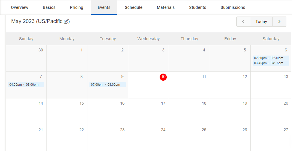 Events - One-time – LearnDesk