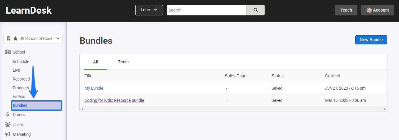 Basics of a Bundle – LearnDesk