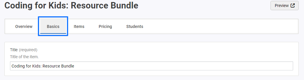 Basics of a Bundle – LearnDesk