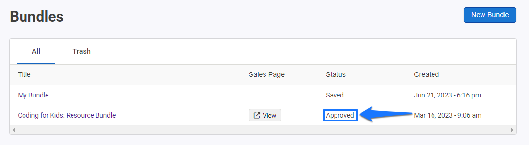 Submitting a Bundle – LearnDesk
